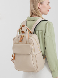 Multi-Pocket Backpack with Top Handle - Backpack 002